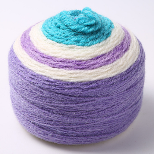 Beautiful mixed color blended yarn