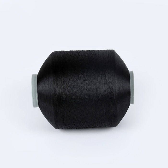 Black machine spinning polyester yarn
