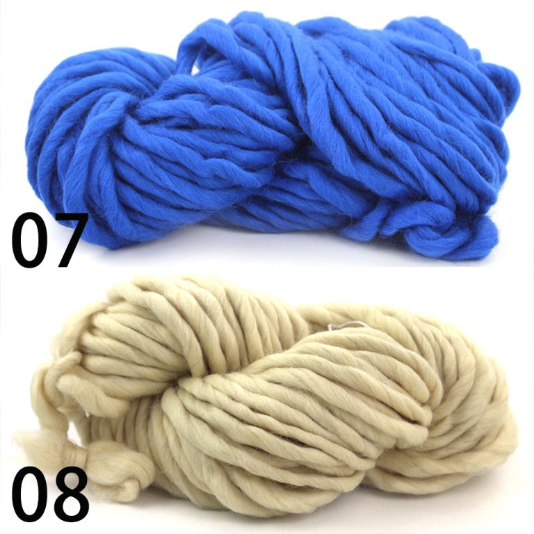 Carded crochet extra thick wool yarn